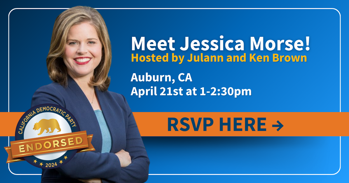 Meet & Greet with Jessica Morse in Auburn · Democratic Party of Orange County